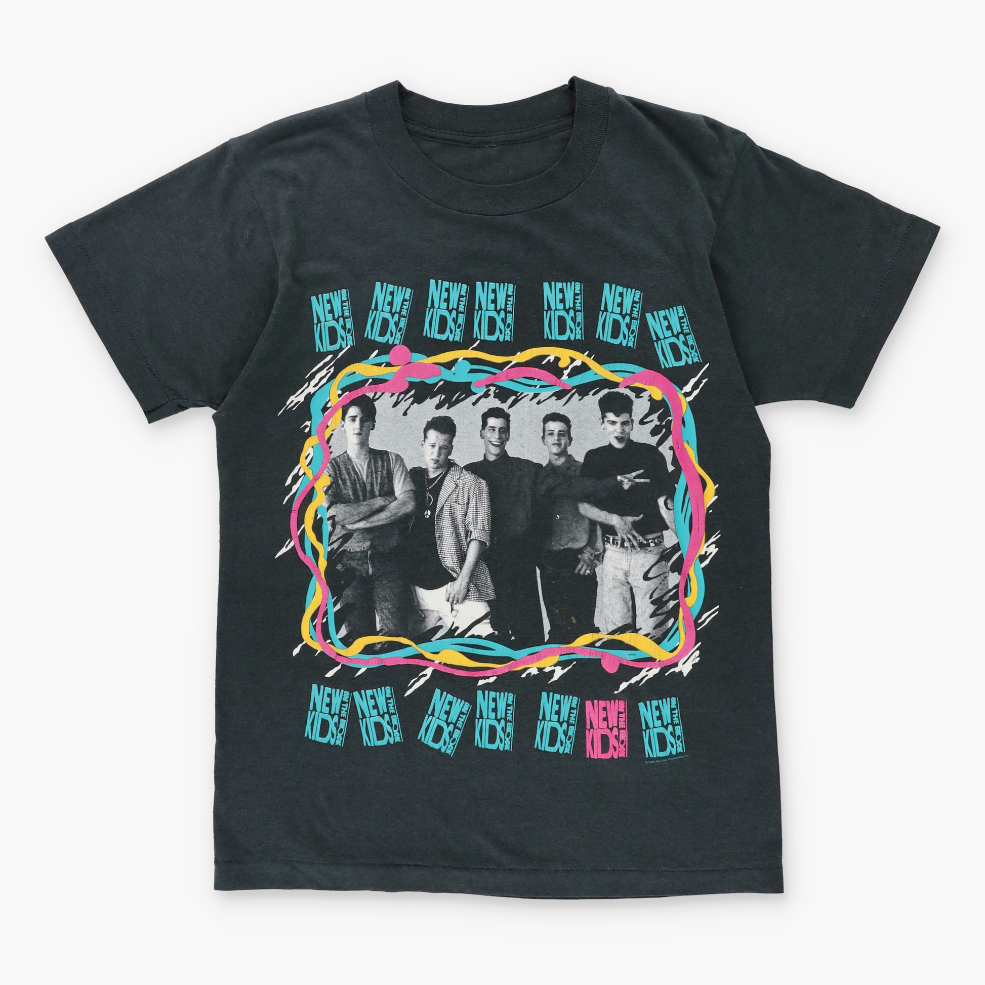 New Kids on the Block Colourful Boy Band Single Stitch Tee (XS ...