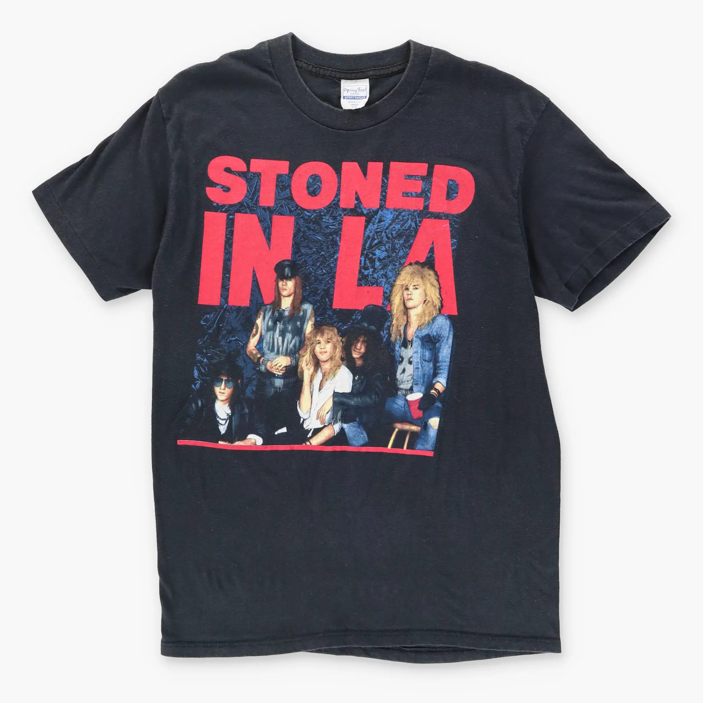 Guns N' Roses 1989 'Stoned in LA' Front Back T-Shirt USA Made (M ...