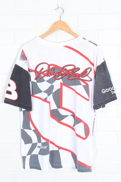 NASCAR Dale Earnhardt 'The Terminator' Racing Flag All Over Tee USA Ma ...